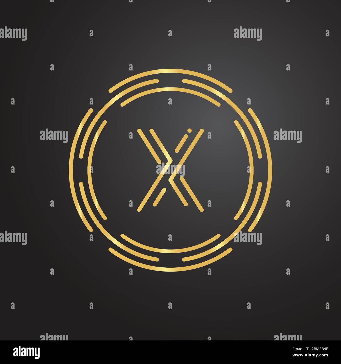 Initial Letter X Logo With Luxury Business Typography Vector Template ...