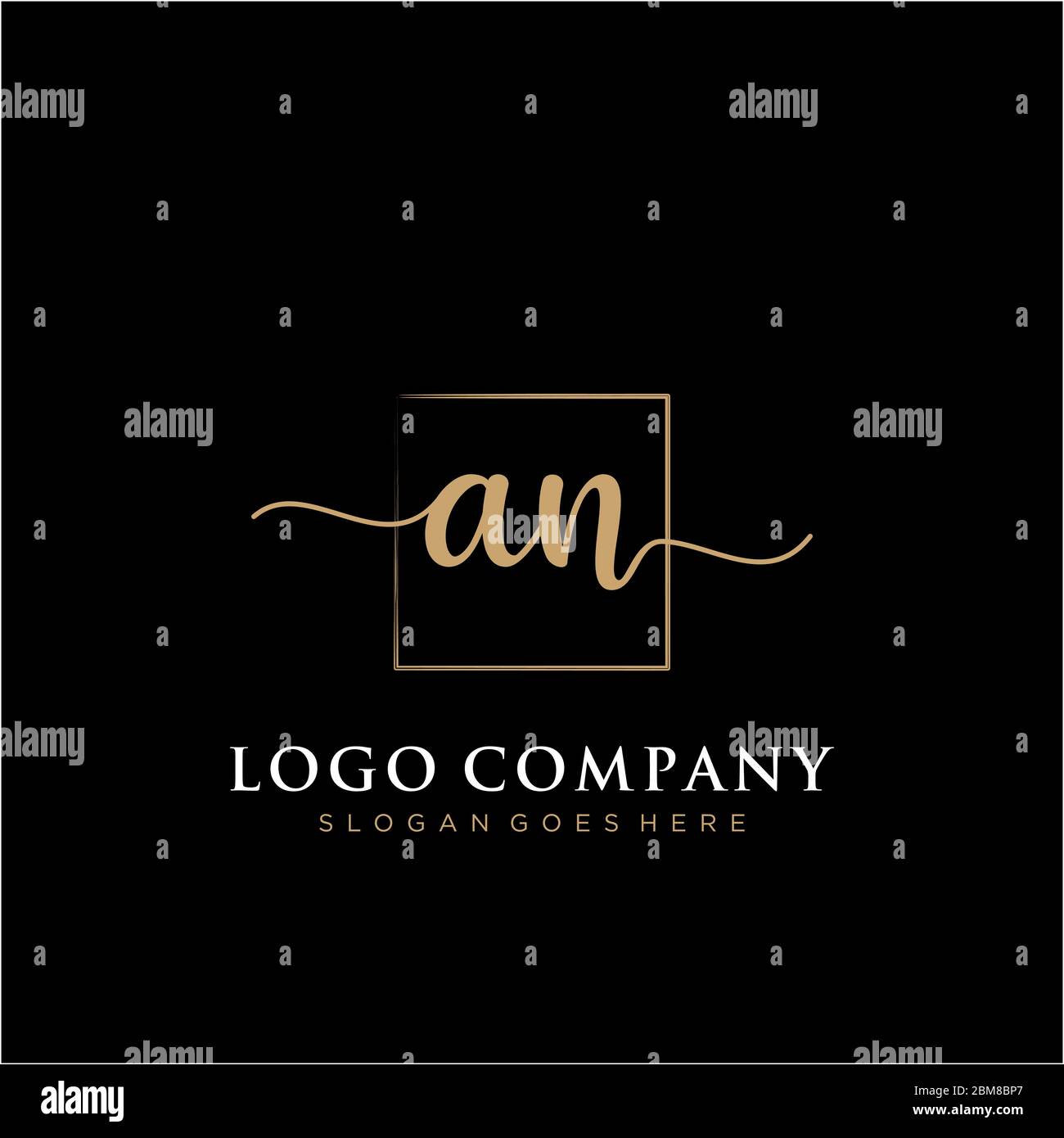 Letter rectangle logo sign symbol Stock Vector Images - Alamy