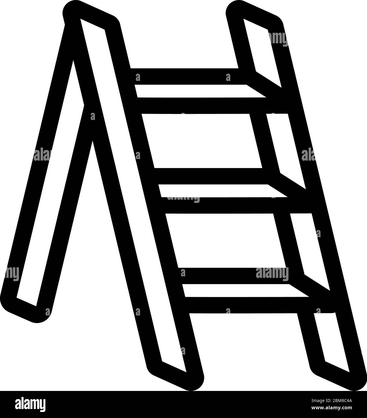 small building ladder icon vector outline illustration Stock Vector ...