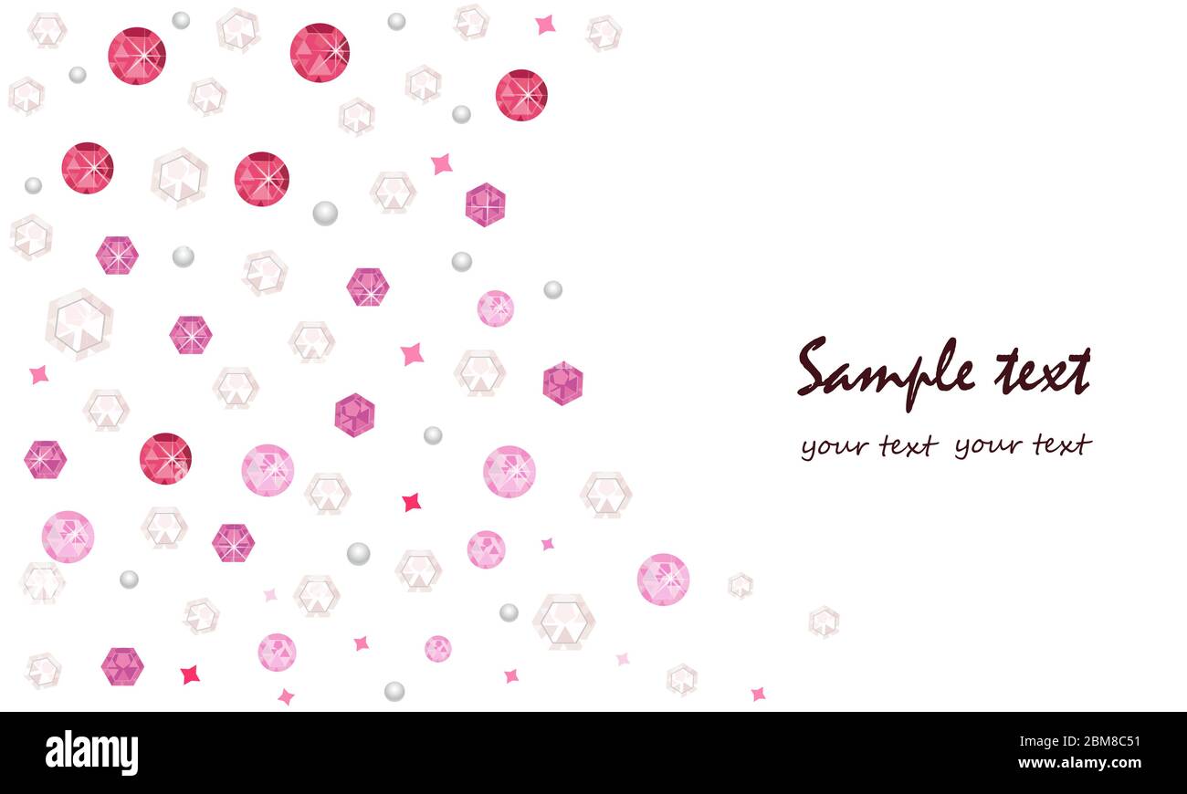 Pink diamonds decorative vector background Stock Vector Image & Art - Alamy