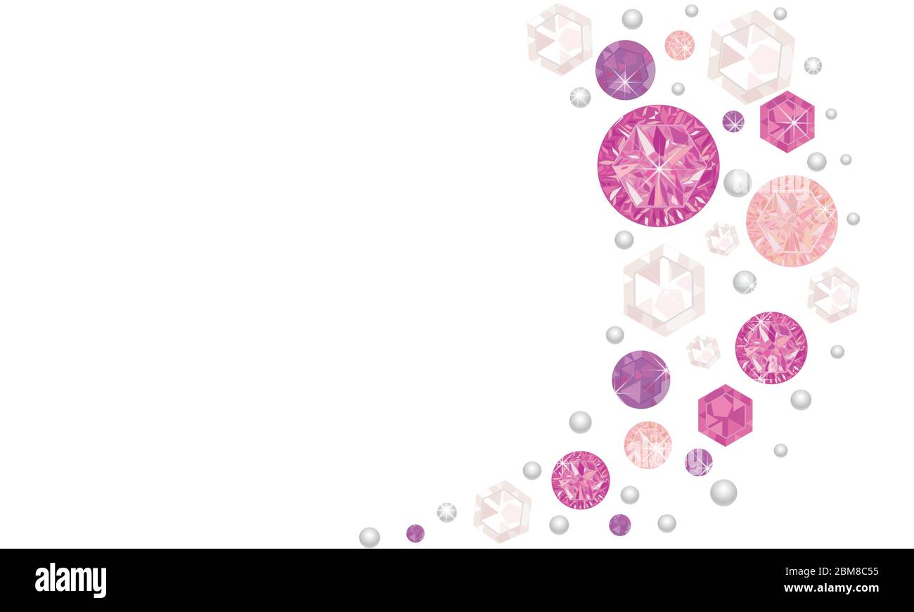 Pink shining diamonds vector background Stock Vector Image & Art - Alamy