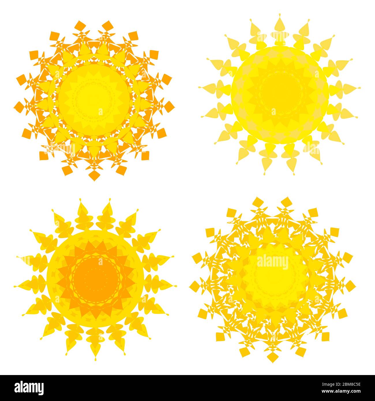 Sun Elements Collection Vector Stock Vector Image & Art - Alamy
