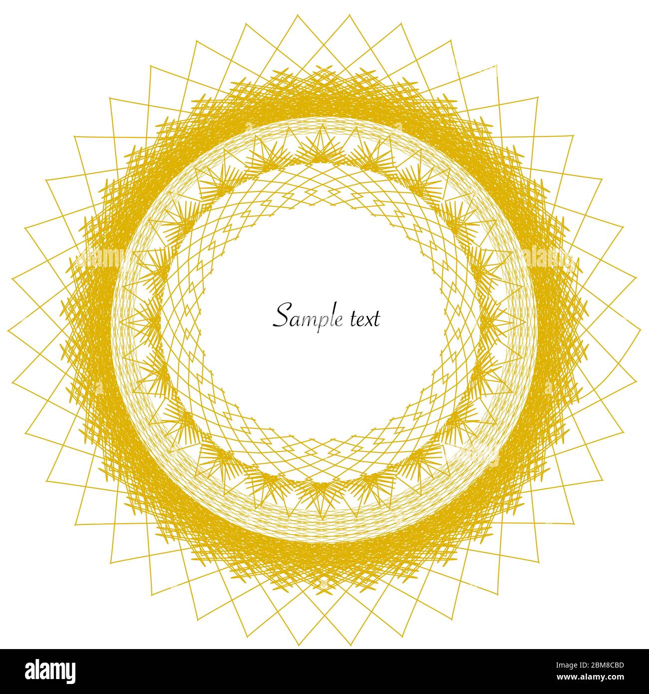 Golden lace circle frame vector background Stock Vector Image & Art - Alamy