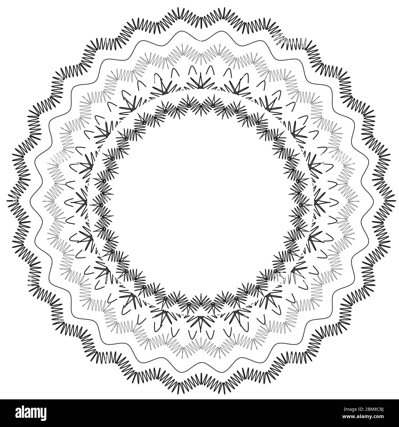 Black lace circle vector Stock Vector Image & Art - Alamy