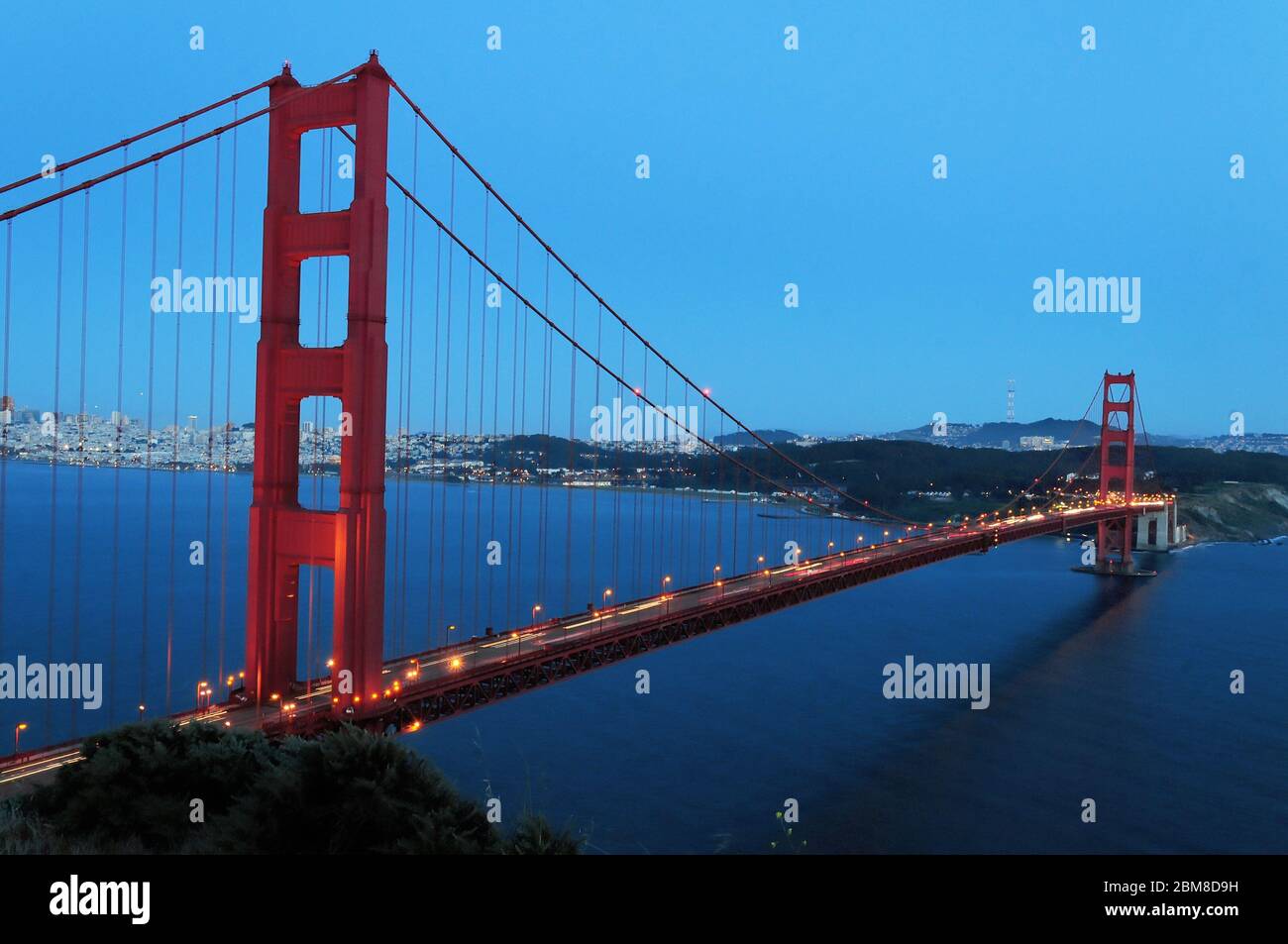Golden Gate Bridge Suspension bridge in San Francisco, California Stock ...