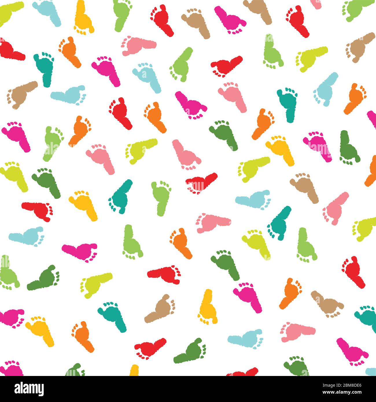 Baby footprint background vector Stock Vector Image & Art - Alamy