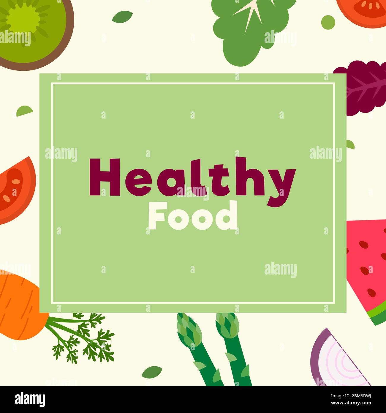 Healthy food poster Stock Vector Image & Art - Alamy
