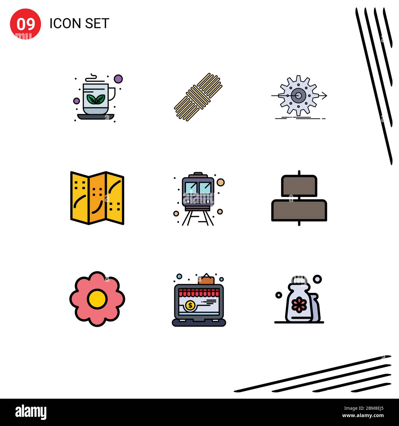 Rail map Stock Vector Images - Alamy