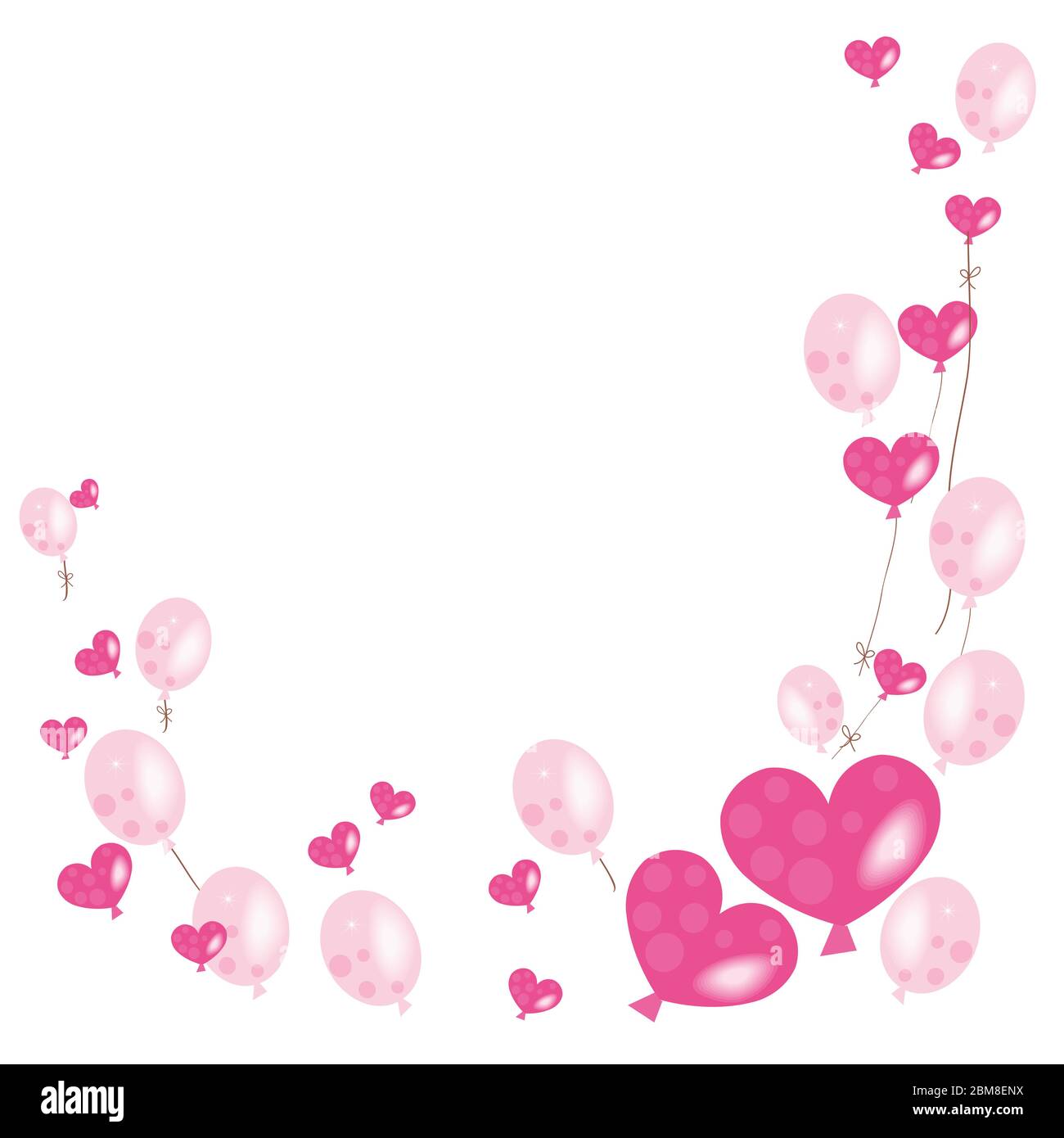 Children hearts balloons Stock Vector Images - Alamy