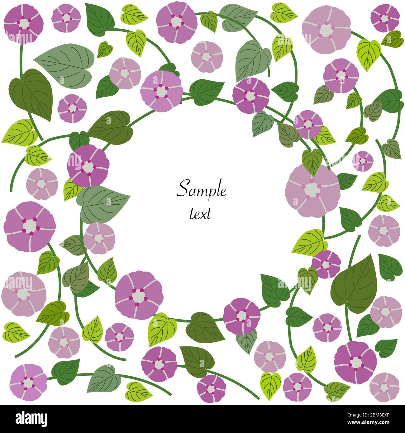 Floral background vector greeting card with spring flowers Stock Vector ...