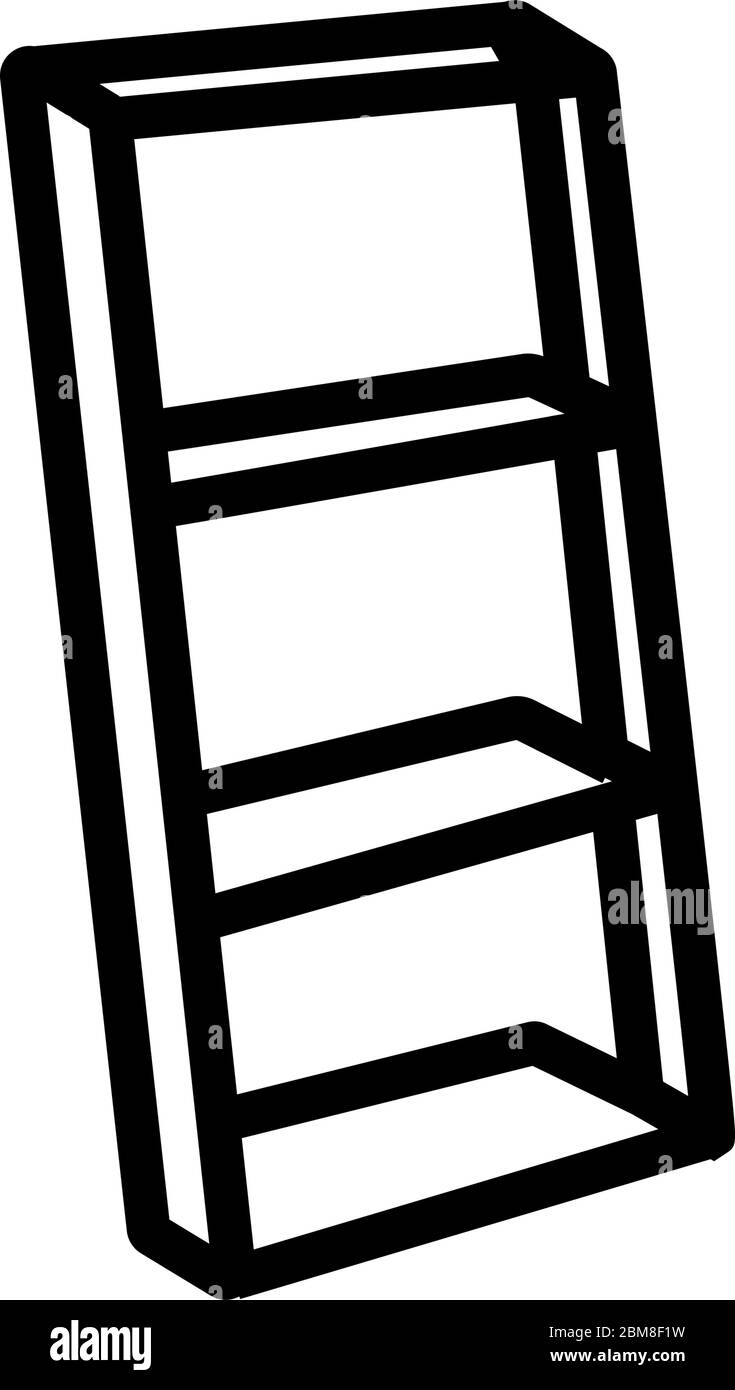 portable stair steps icon vector outline illustration Stock Vector ...