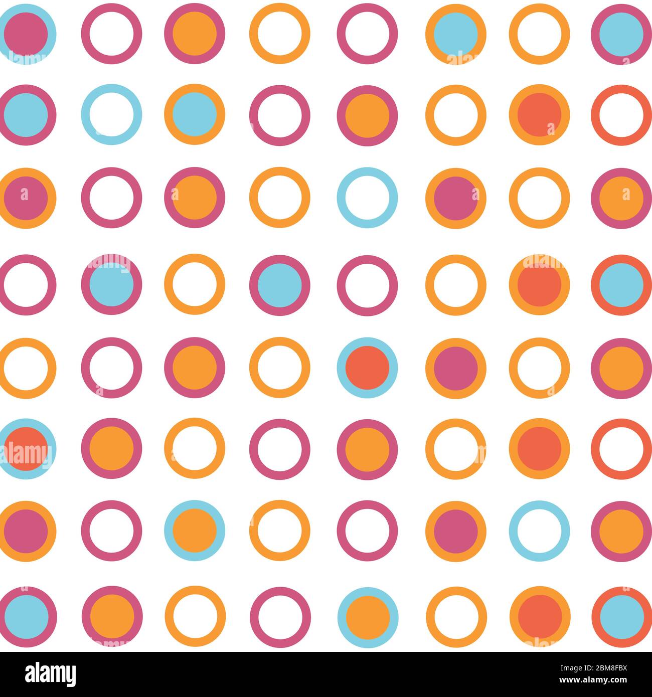 Seamless retro modern rounded pattern Stock Vector Image & Art - Alamy