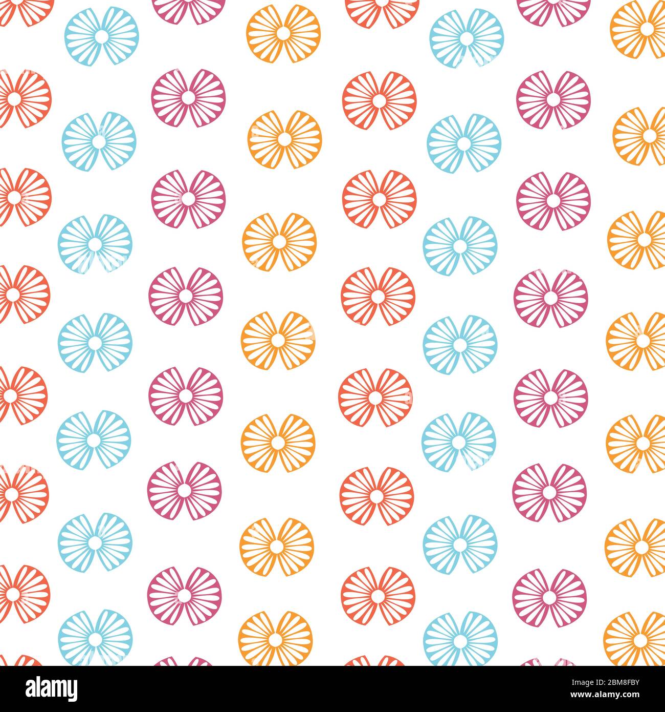 Seamless modern flower pattern vector wallpaper Stock Vector Image ...