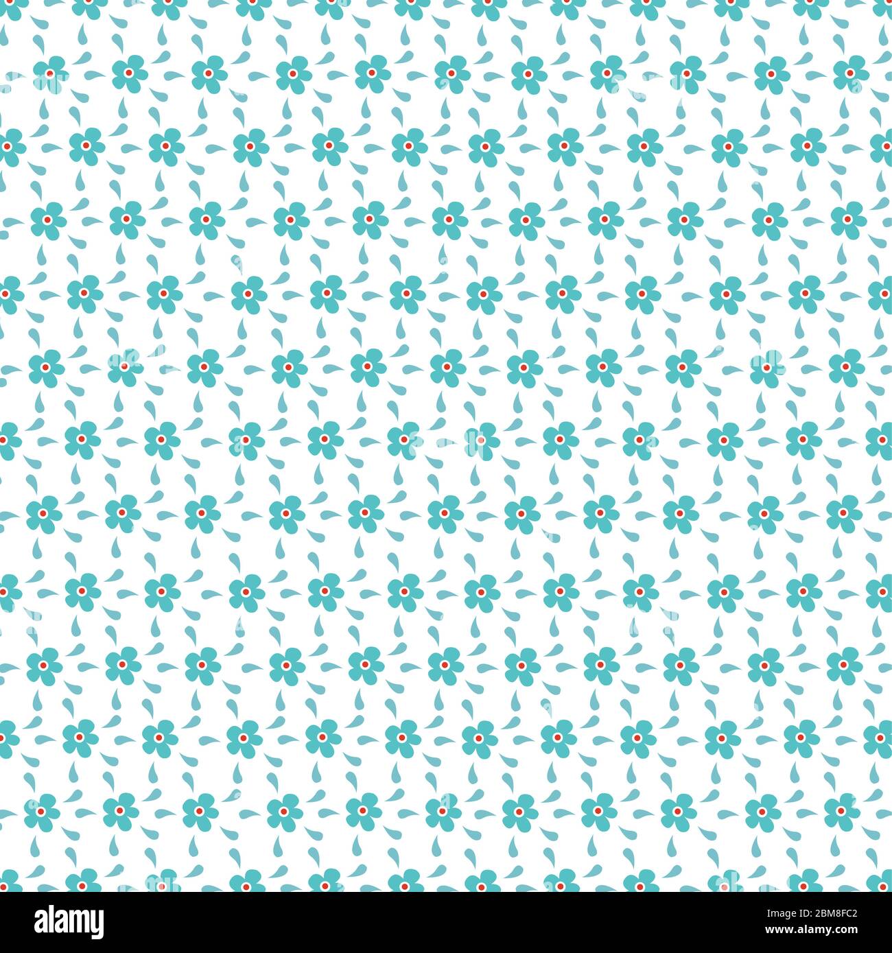 Seamless green simple flower textile pattern Stock Vector Image & Art ...