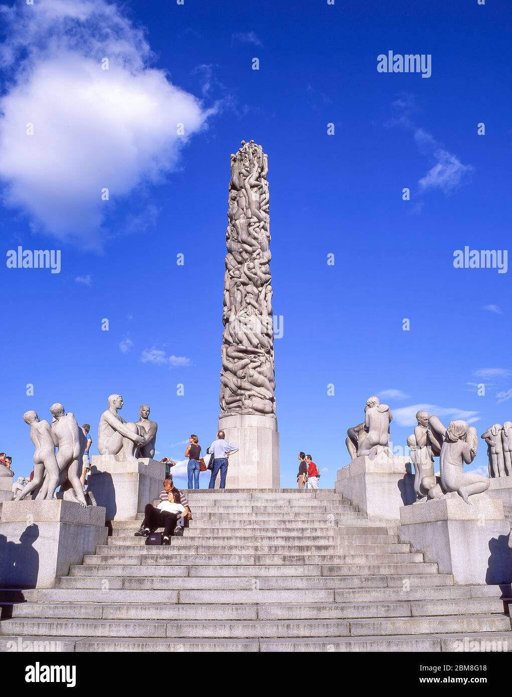 The Monolith and Vigeland sculptures in Frogner Park, Bydel Frogner ...