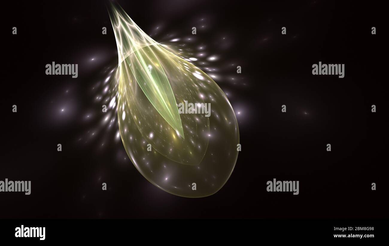 Eyeball, optic, diffraction of light, organic shapes. Organic alien ...