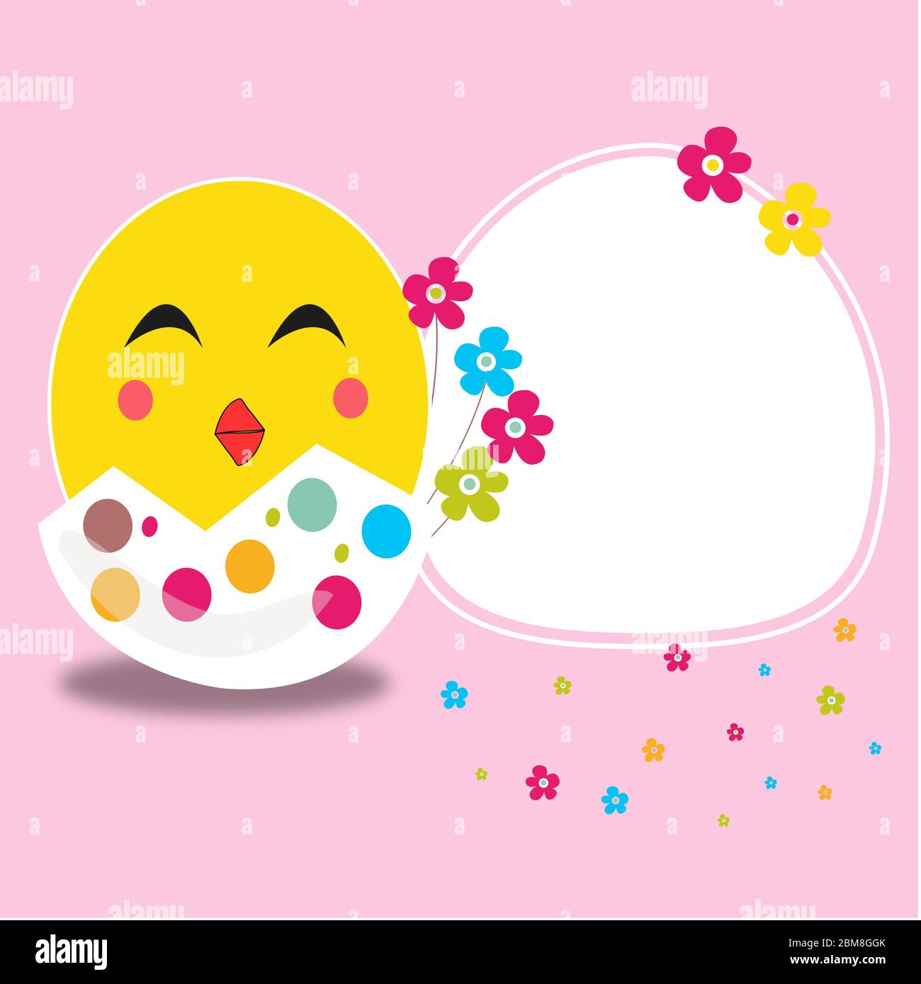 Smiling yellow chick cartoon character hi-res stock photography and ...