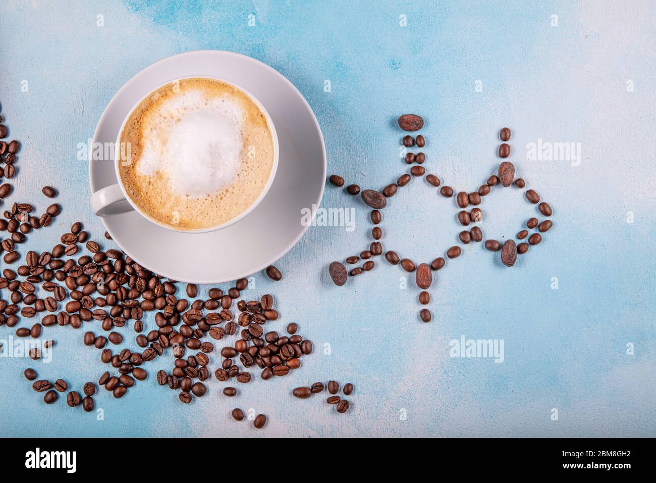 Caffeine chemical formula science symbol hi-res stock photography and ...