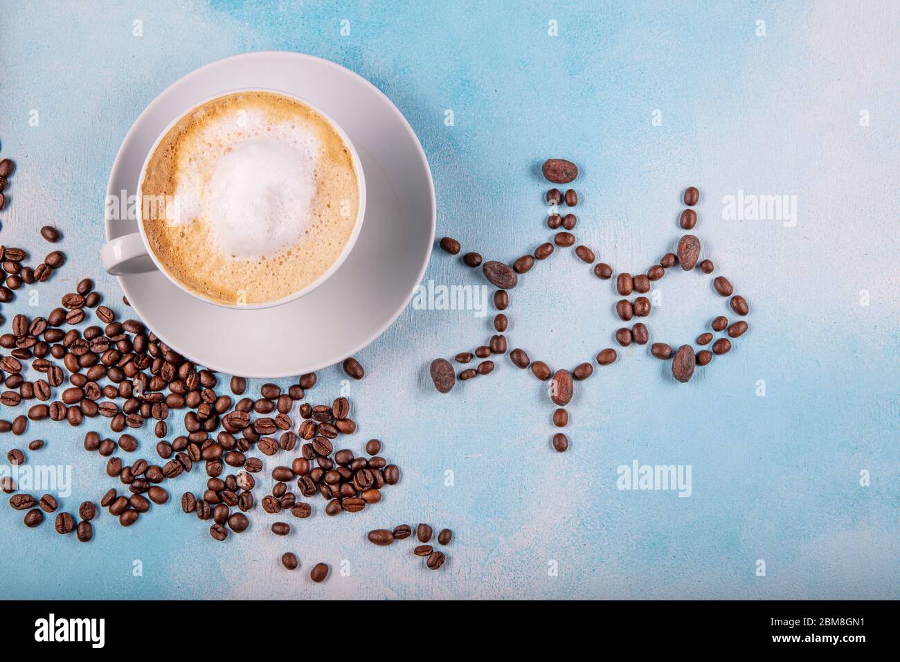 Caffeine chemical formula science symbol hi-res stock photography and ...