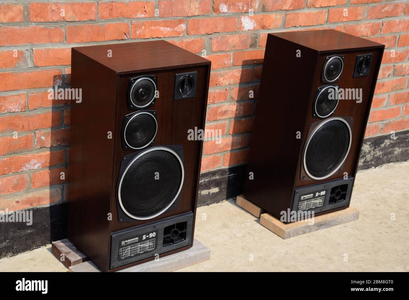 Krasnodar, Russia - March 31, 2020: Acoustic system Radiotehnica S90 ...