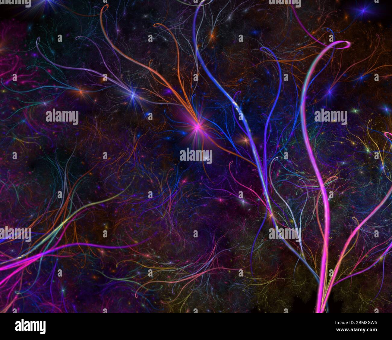 Underwater elements: algae seaweed, corals, beautiful marine plants ...