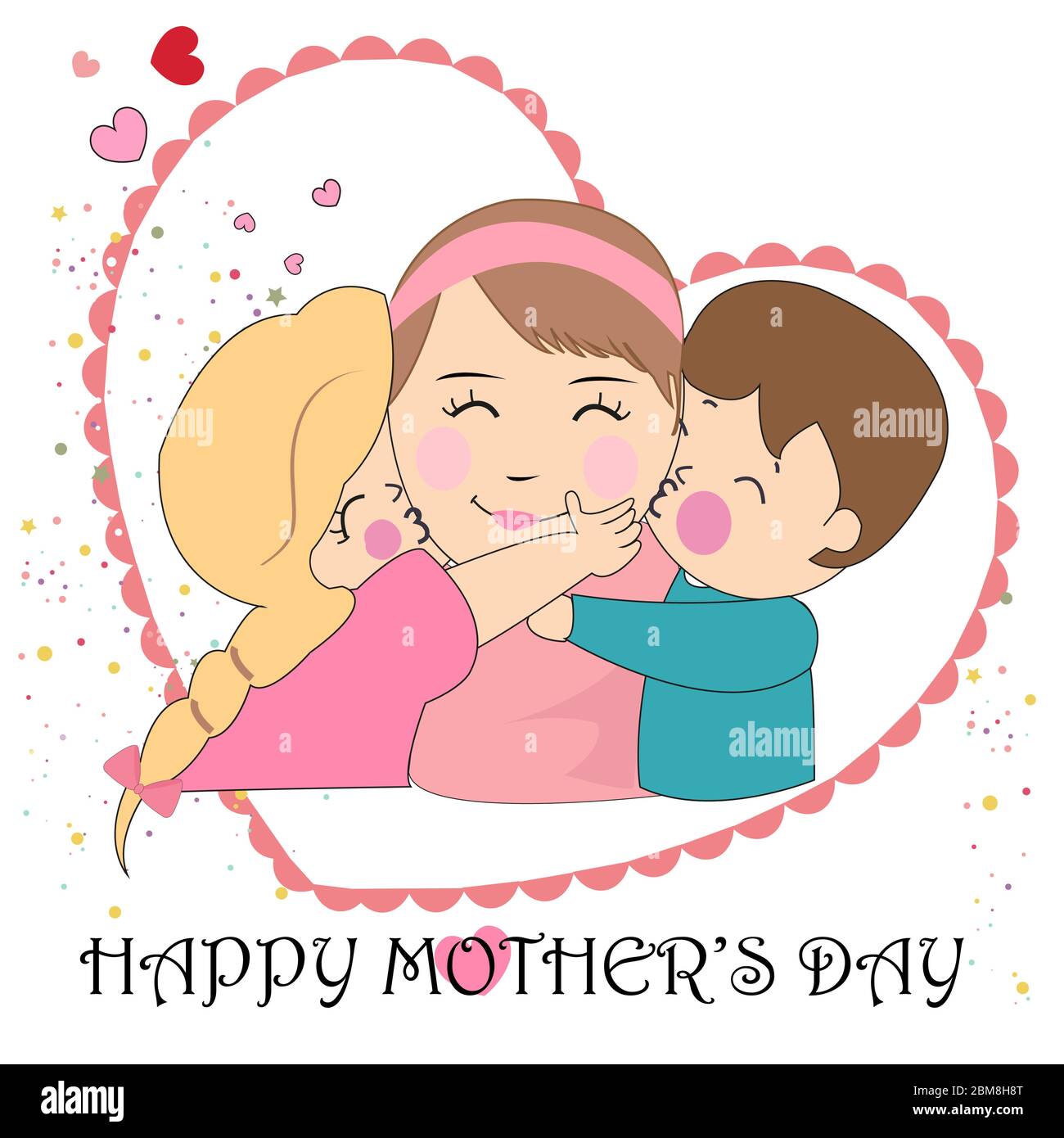 happy mother's day vector Stock Vector Image & Art - Alamy