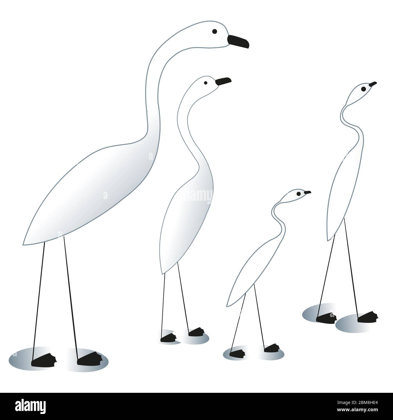 White stork vector Stock Vector Image & Art - Alamy