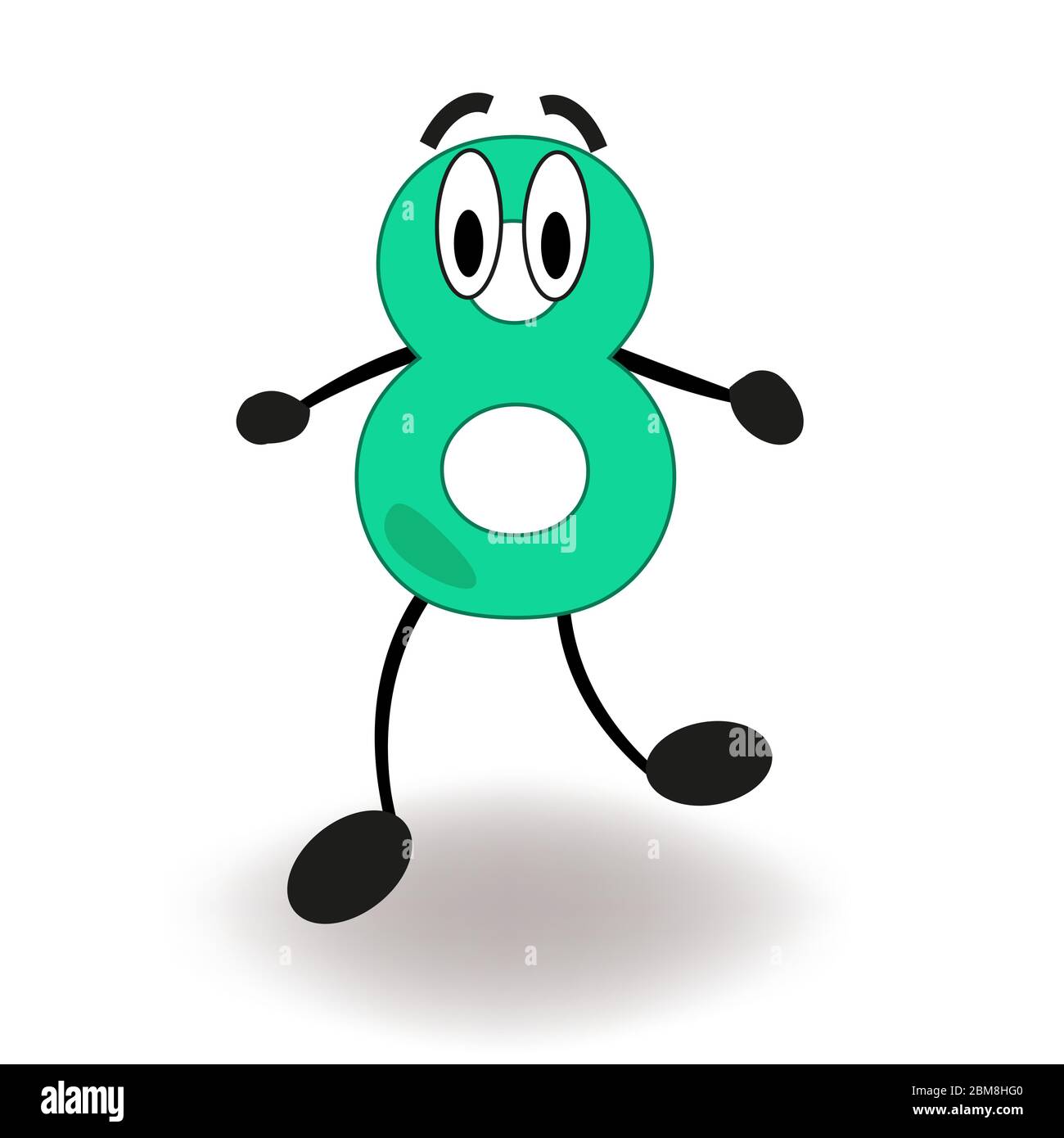 Funny 8 vector Stock Vector Image & Art - Alamy