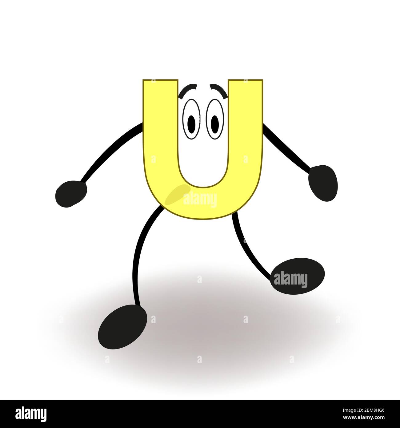 Funny U letter vector Stock Vector Image & Art - Alamy