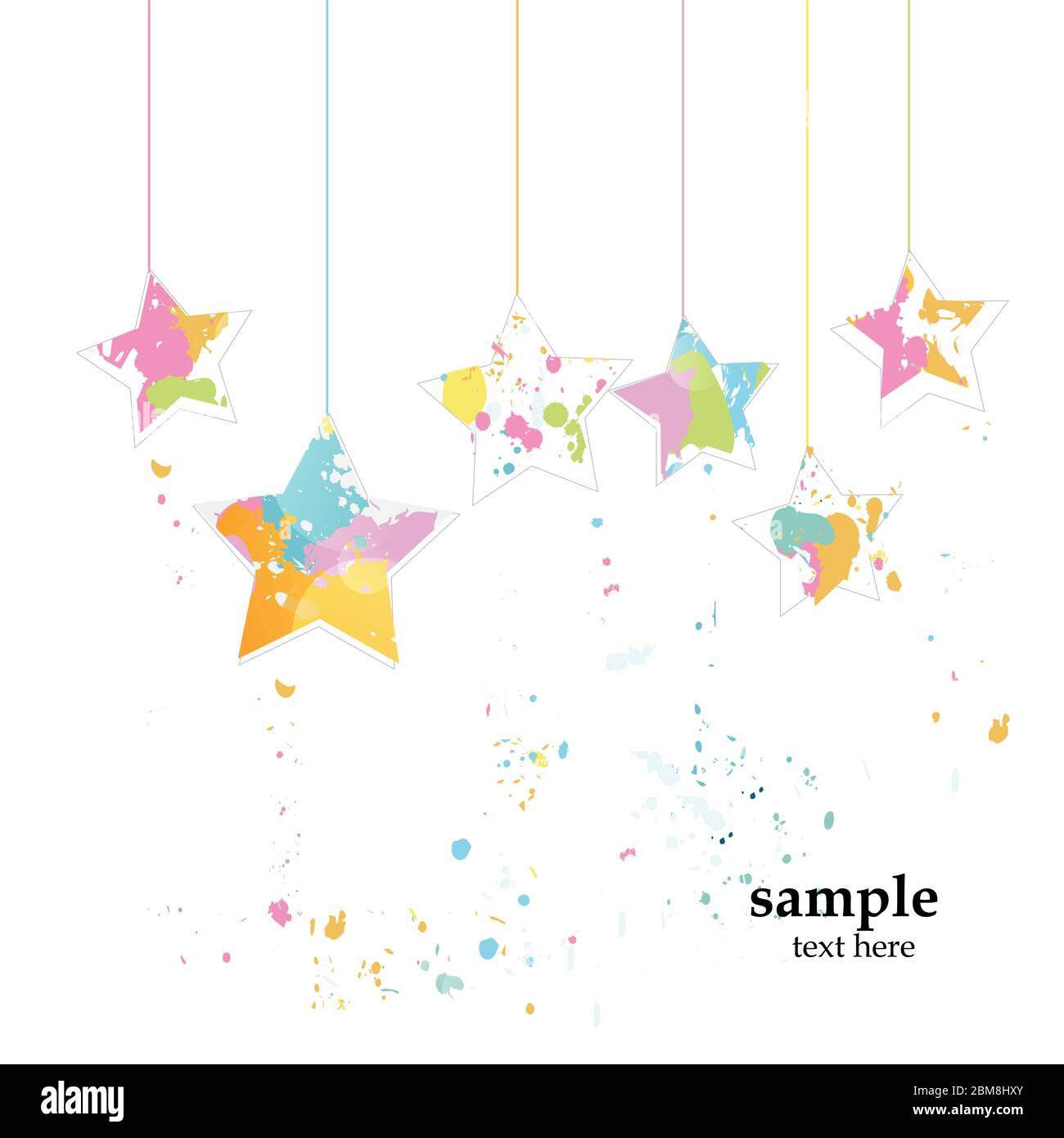 stars spot colorful Ink splashes background vector Stock Vector Image ...
