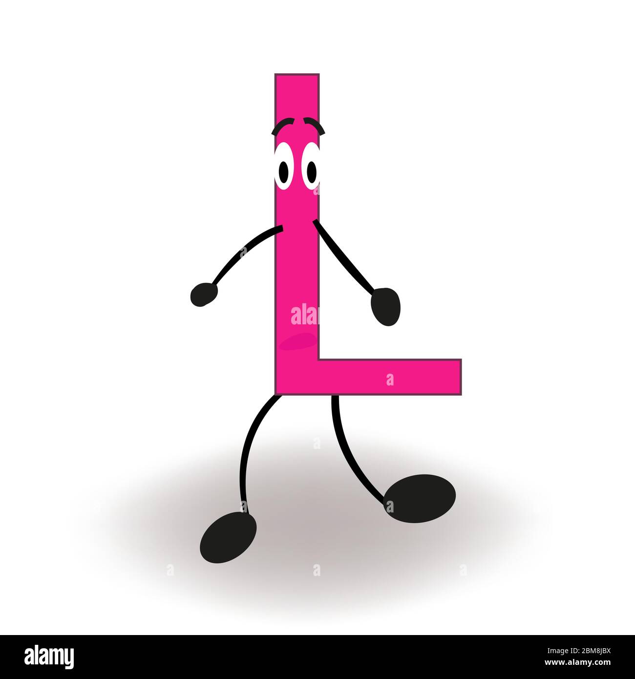 Funny L letter vector Stock Vector Image & Art - Alamy