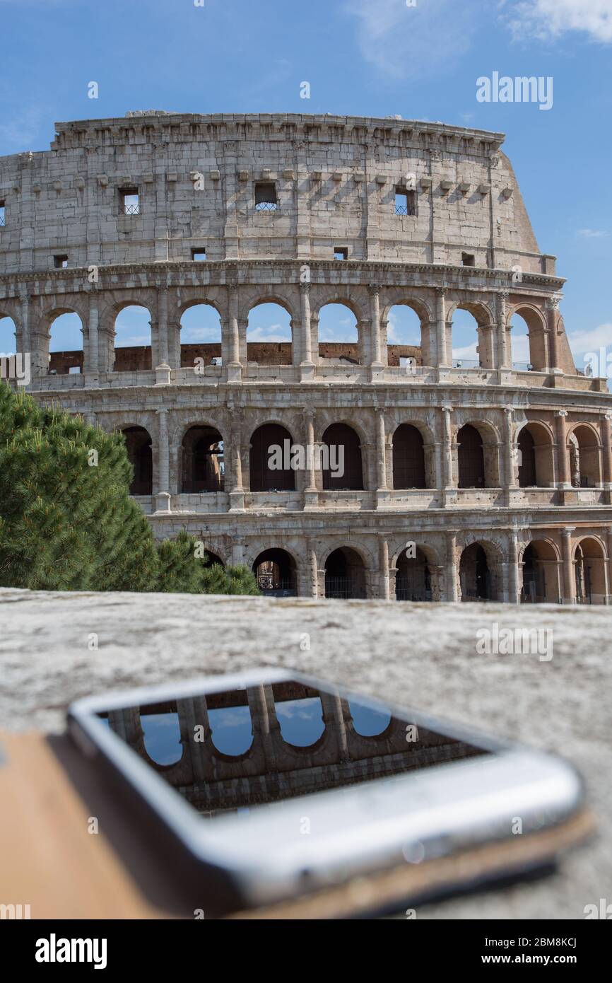 View of The Colosseum, Rome, Latium, Italy, Europe Stock Photo - Alamy