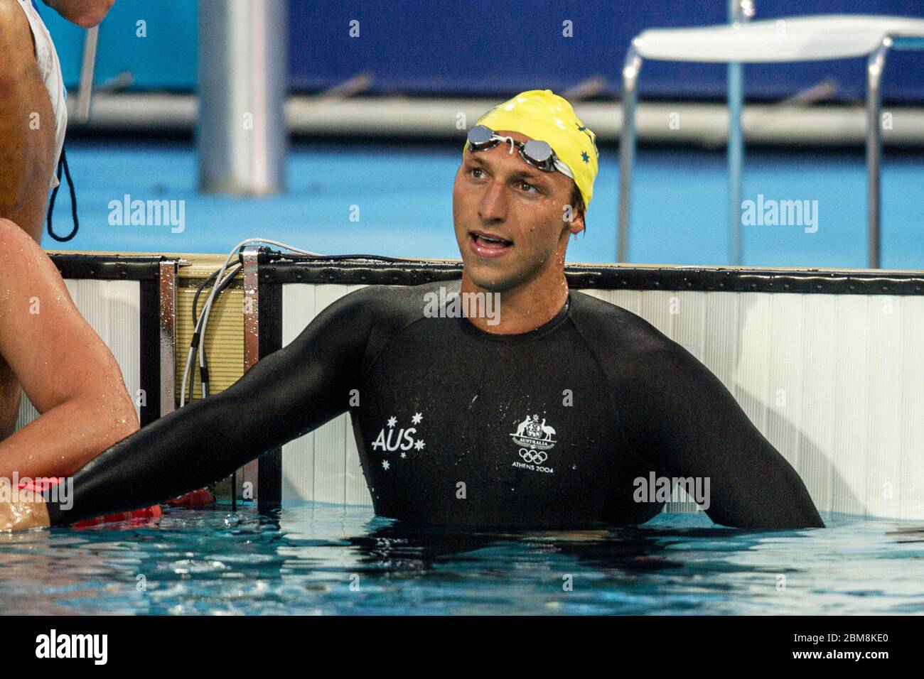 Ian Thorpe (AUS) wins the gold medal in the Men's 400 metre freestyle ...
