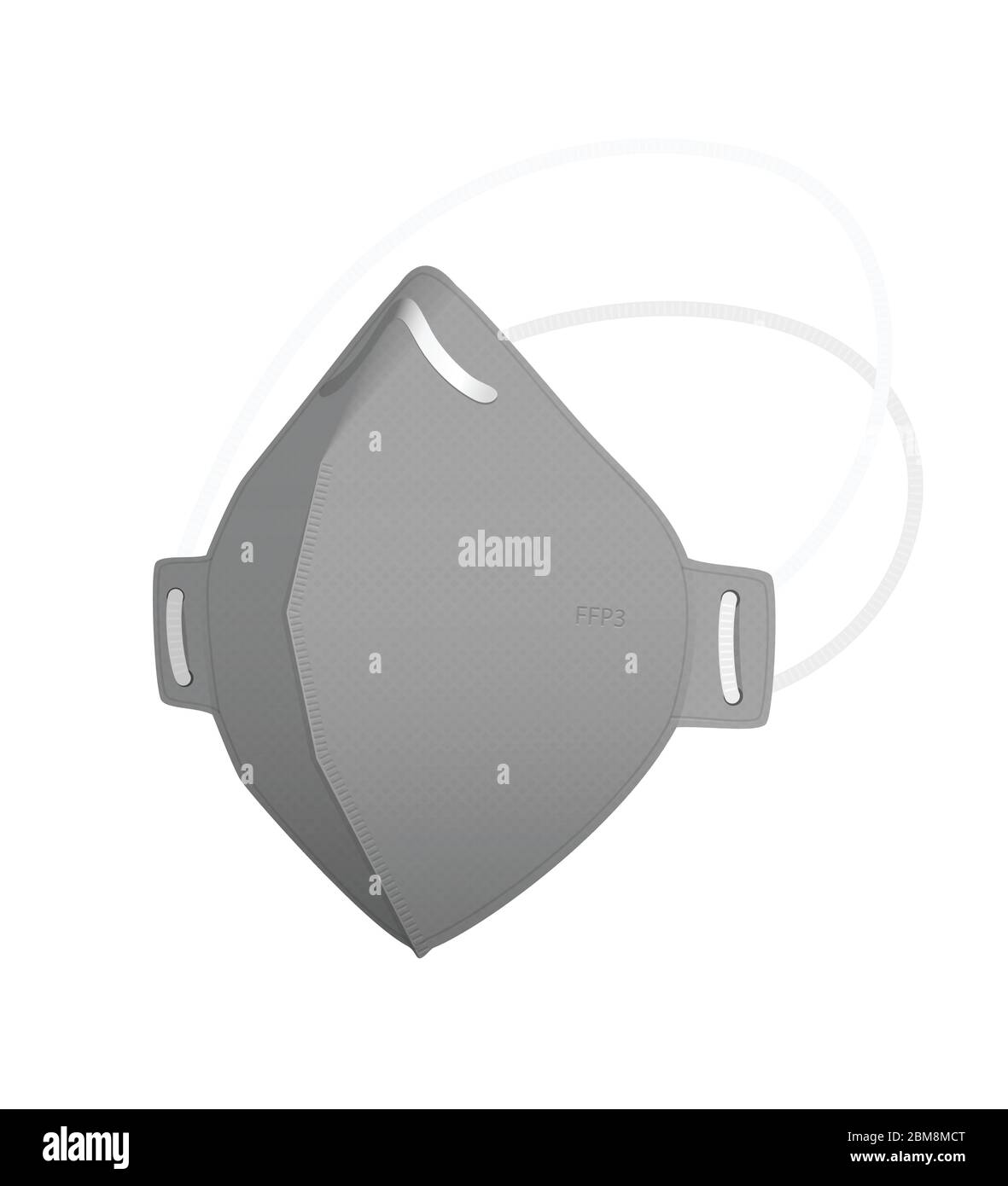 Realistic Protective Respirator mask without valve Stock Vector Image ...