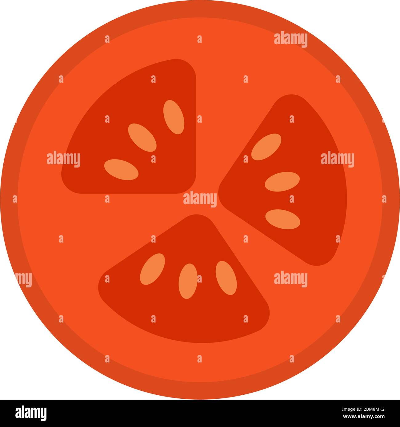 Isolated tomato cut icon Stock Vector Image & Art - Alamy