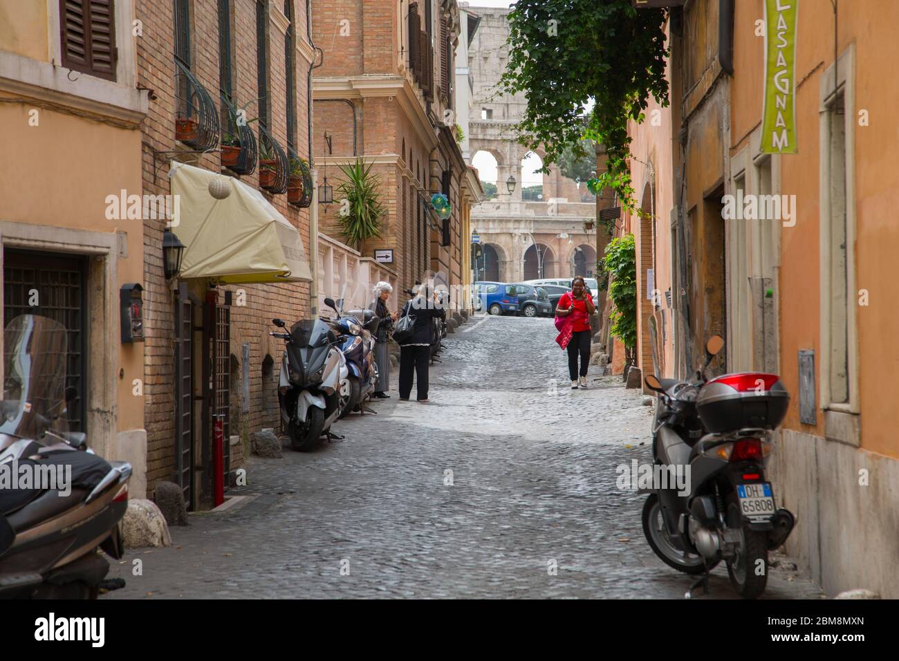 Colosseum street view hi-res stock photography and images - Alamy