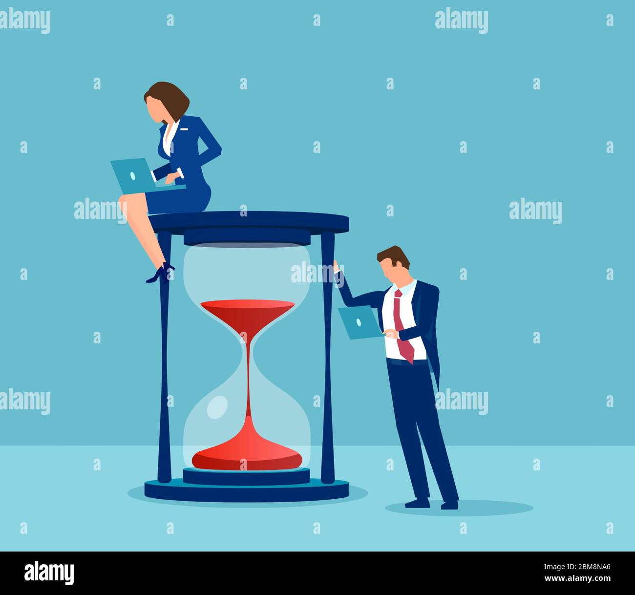 Businesswoman in project management Stock Vector Images - Alamy