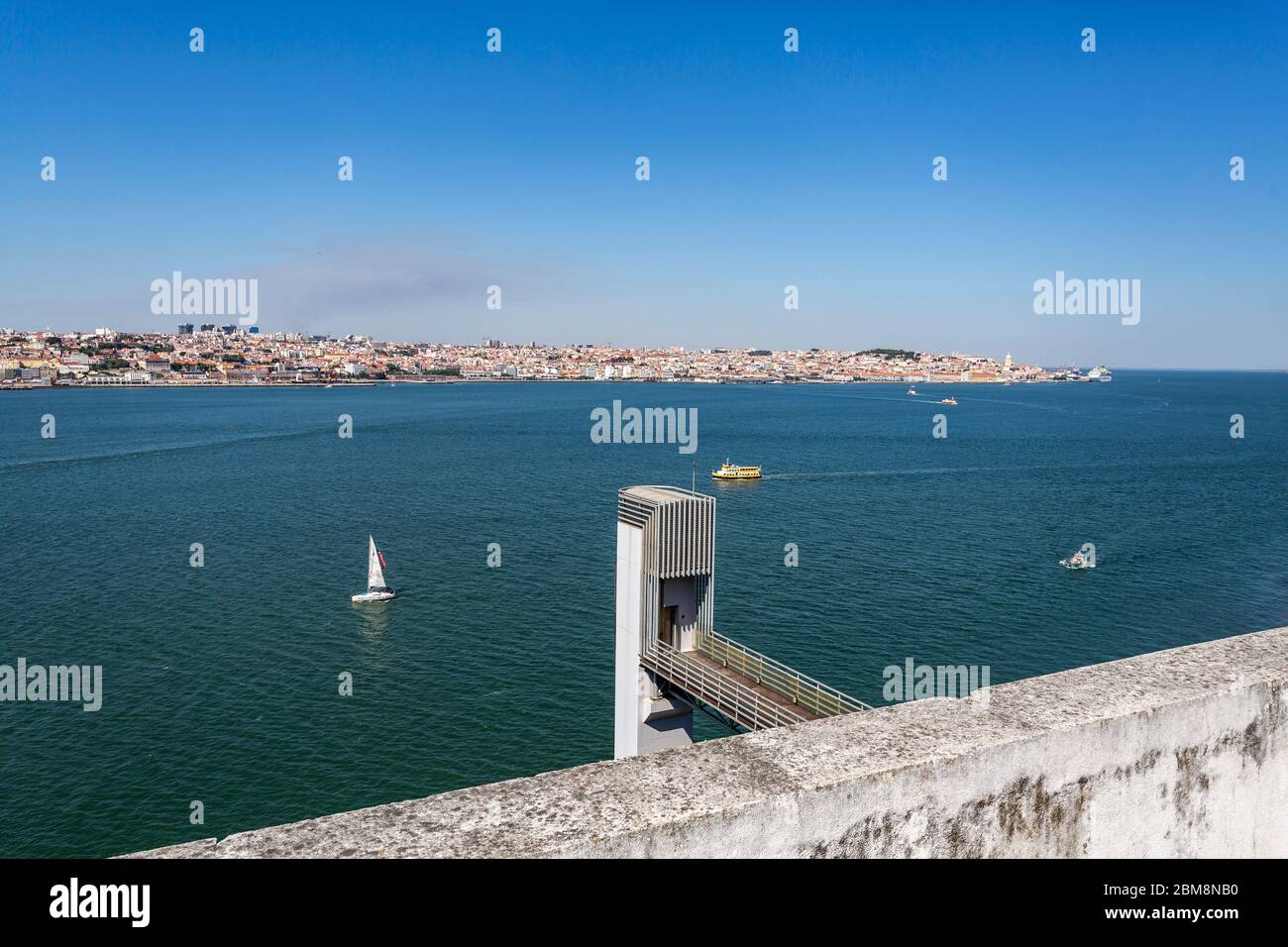 View of the Boca do Vento panoramic elevator, built in 1999, in the ...