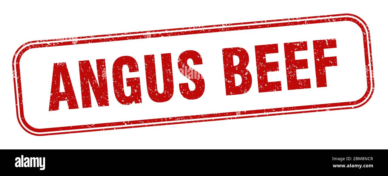 angus beef stamp. angus beef square grunge sign. label Stock Vector ...