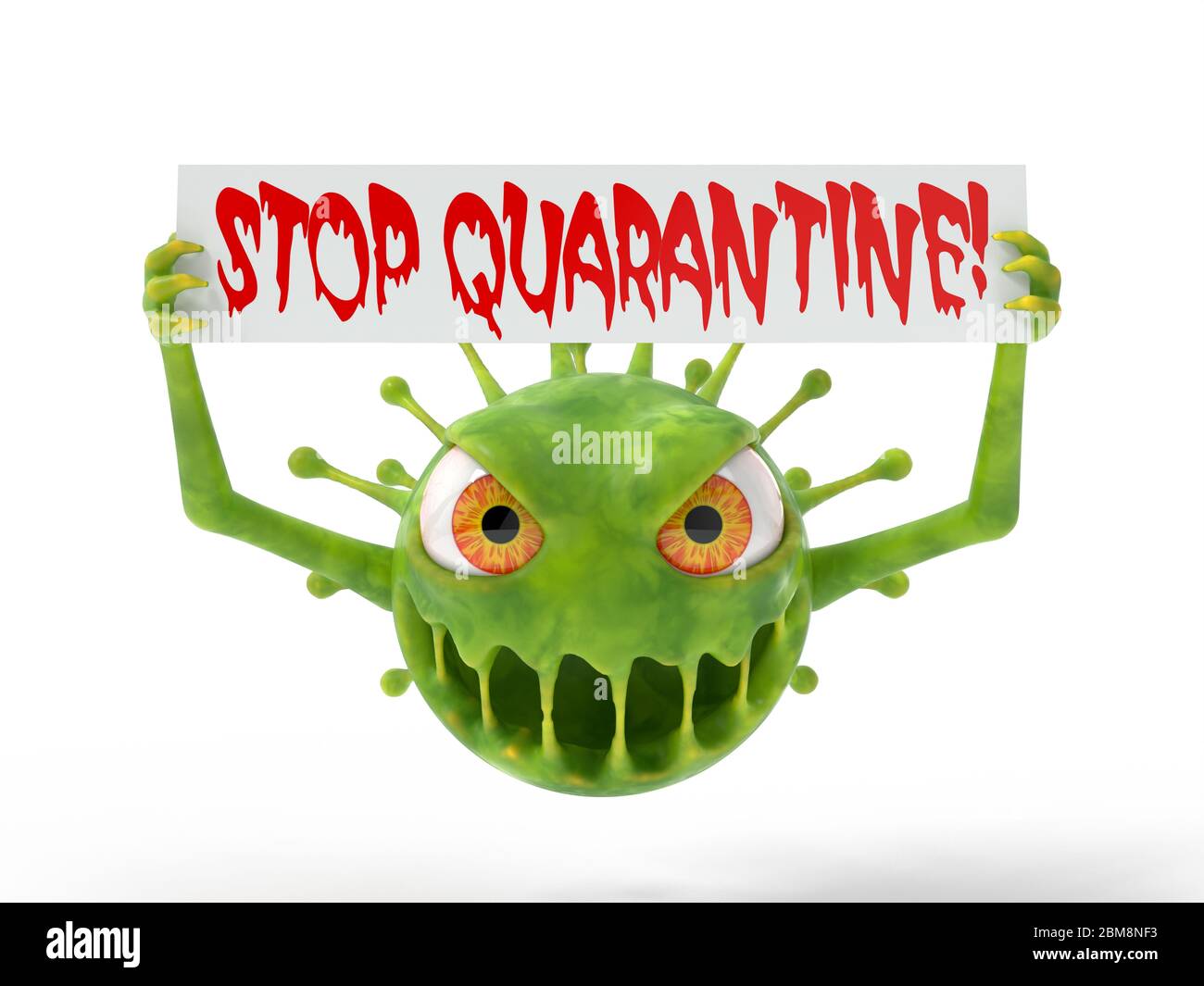 corona virus monster shows banner. suitable for covid-19, corona and ...