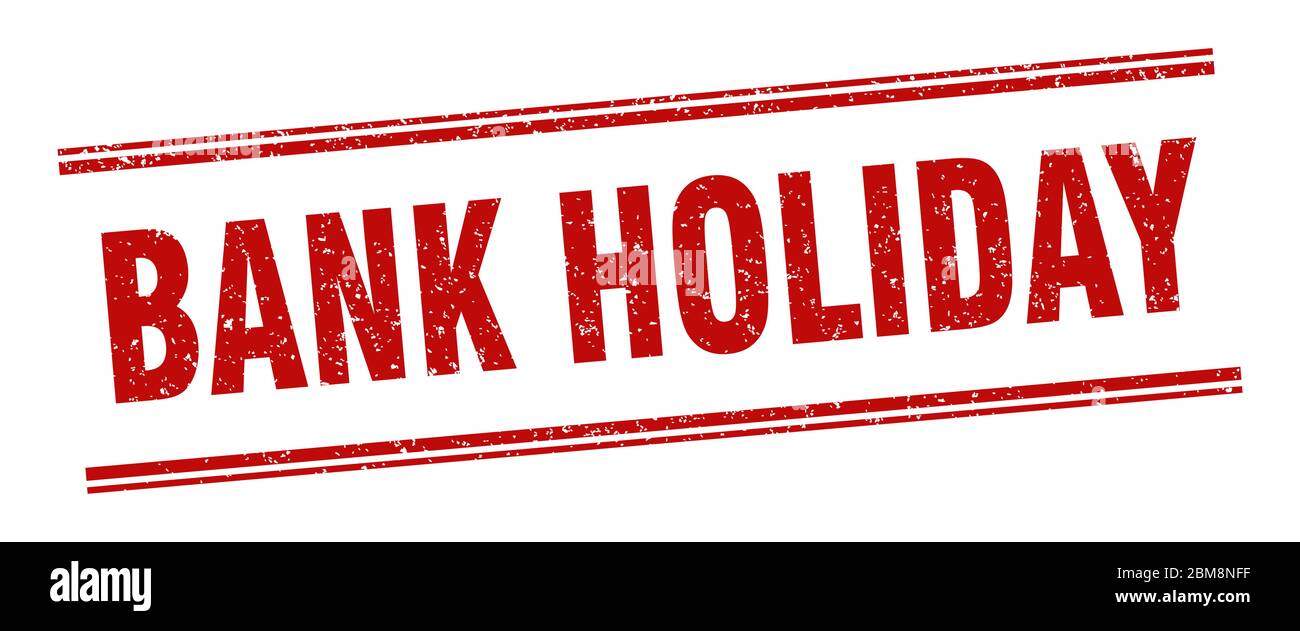 bank holiday stamp. bank holiday label. square grunge sign Stock Vector ...
