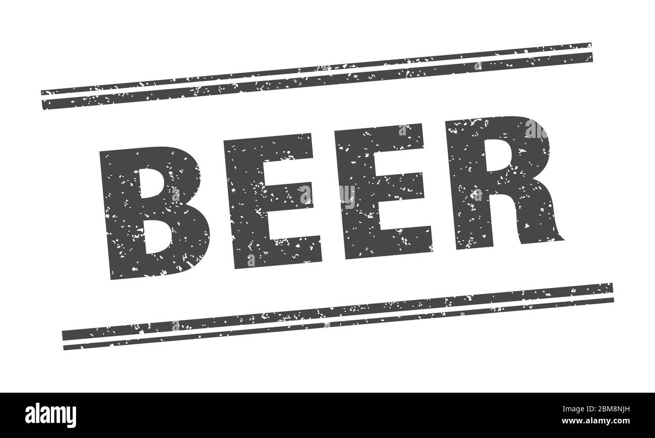 Cold beer stamp Black and White Stock Photos & Images - Alamy