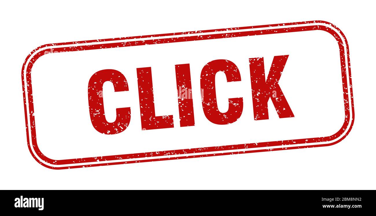 click stamp. click square grunge sign. label Stock Vector Image & Art ...