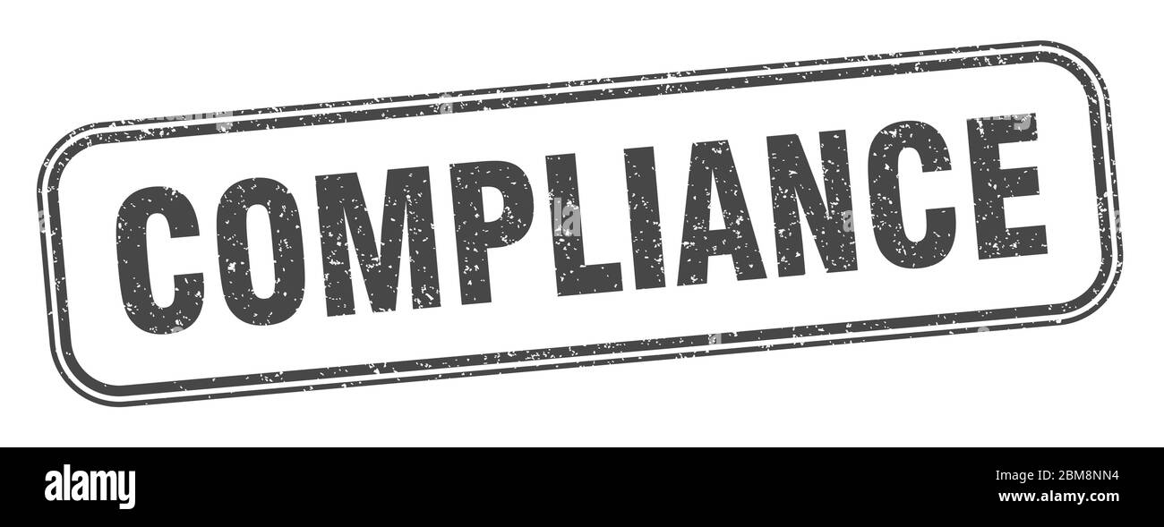 compliance stamp. compliance square grunge sign. label Stock Vector ...