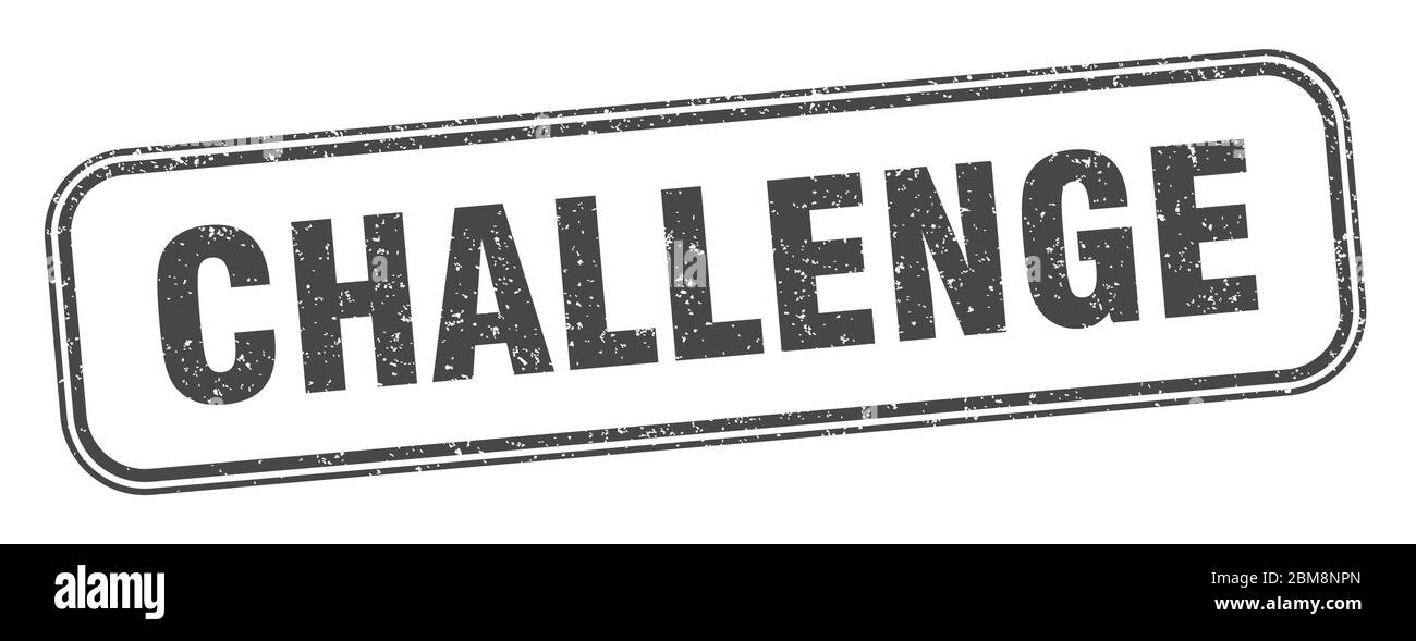 Challenge stamp label square hi-res stock photography and images - Alamy