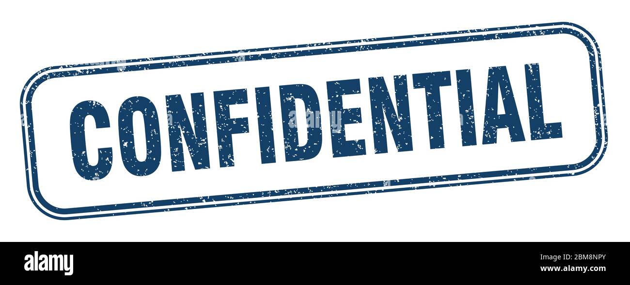confidential stamp. confidential square grunge sign. label Stock Vector ...