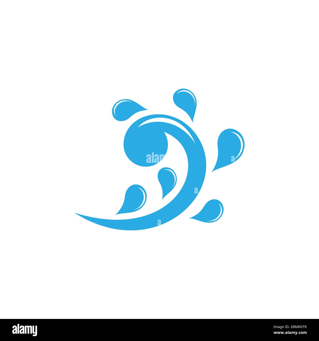 Simple water blob logo hi-res stock photography and images - Alamy