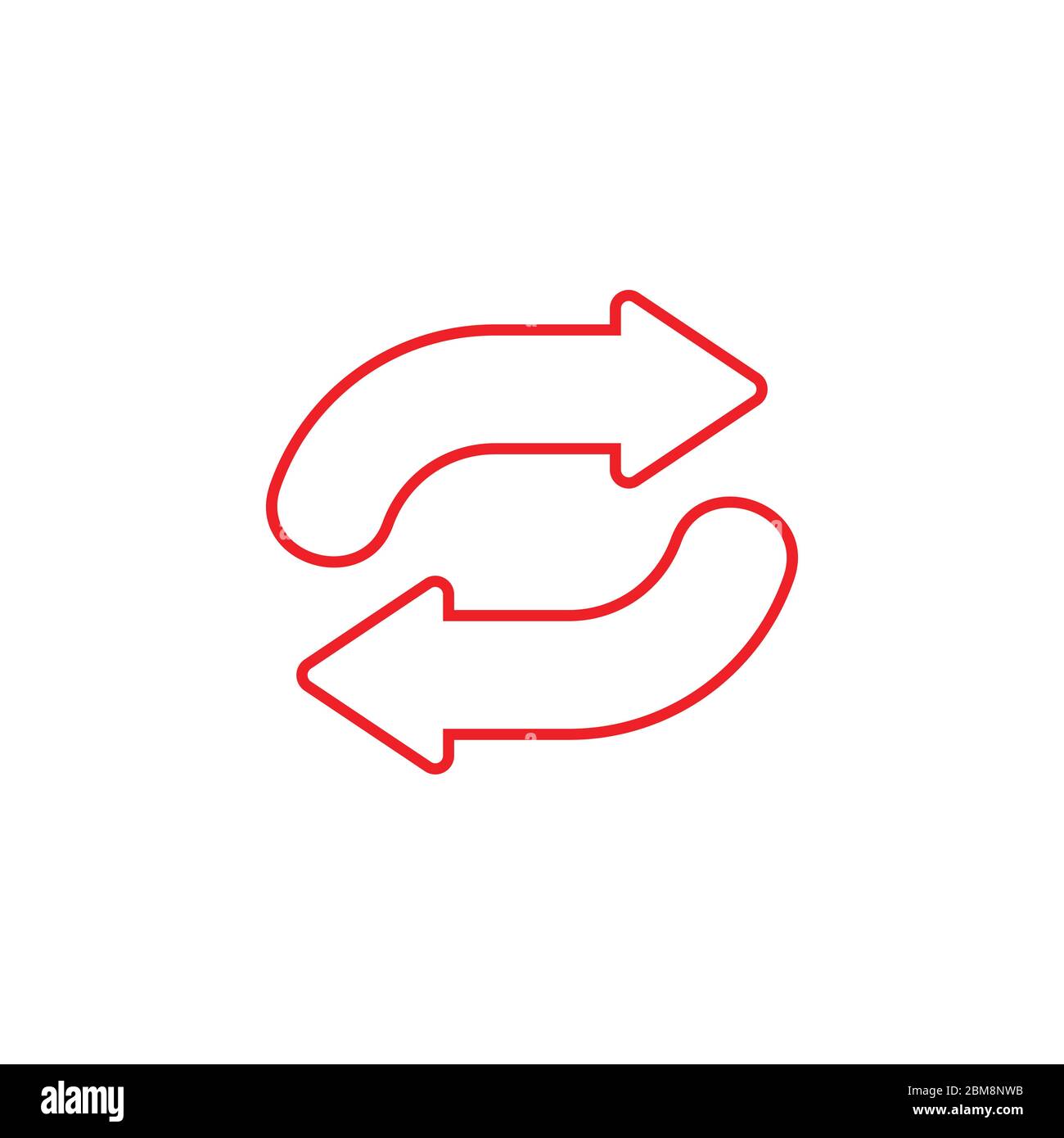 curves rotation arrow simple lgo vector Stock Vector Image & Art - Alamy