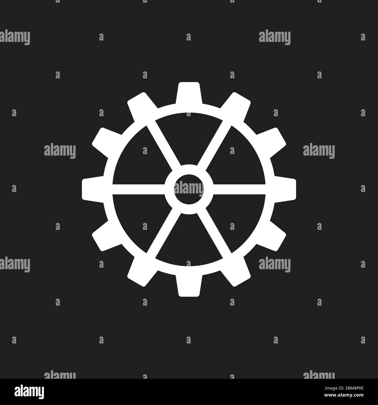 simple geometric cog machine circle logo vector Stock Vector Image ...