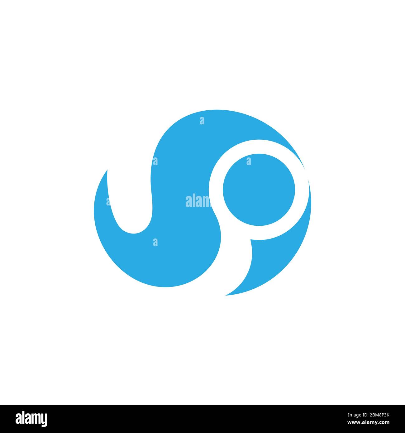 abstract circle geometric waves logo vector Stock Vector Image & Art ...